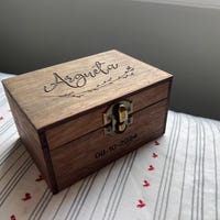 Love Letter Box Valentines Day Gift. Personalized Small Wooden ...