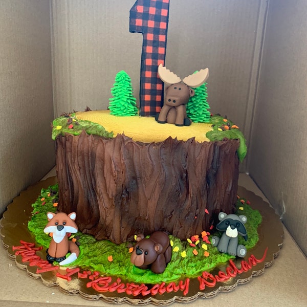 Fondant Moose Cake Topper - Etsy