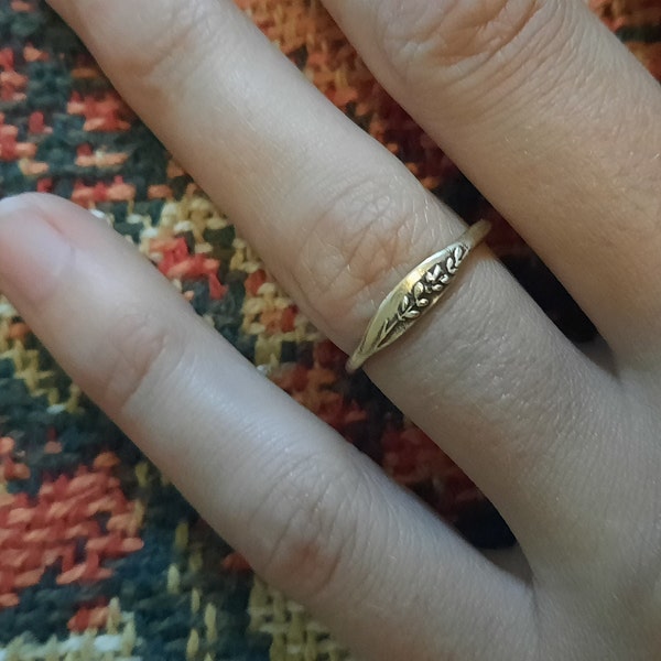 Handmade Lavender Ring, Botanical Ring, Wildflower Ring, Nature Jewelry ...