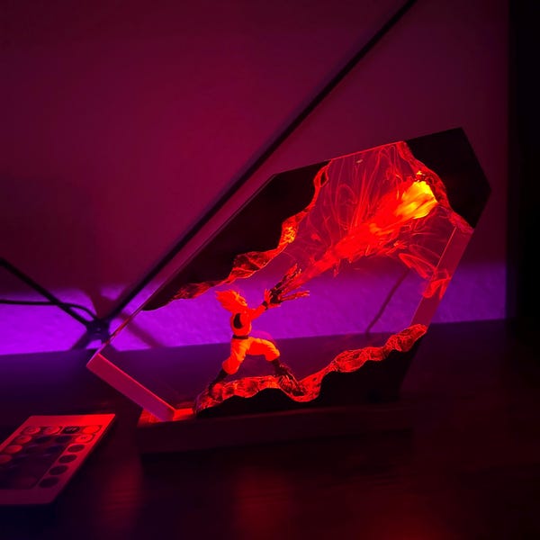 Turtles & Driver Epoxy Resin Night Light - Unique Gift for Ocean Lovers ...