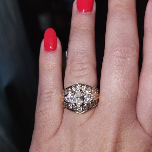 10K Gold Class Ring 1973 Frontier High School, 10K Yellow Gold Jostens ...