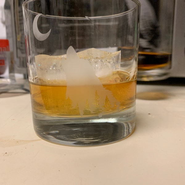 Wolf Whiskey Glass | Wolf Rocks Glass - Wolf Glass - Wolf Gift - Wolf ...