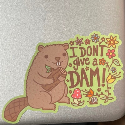 Funny Vinyl Stickers, Beaver Sticker, Woodland Animals, Forest Critters ...