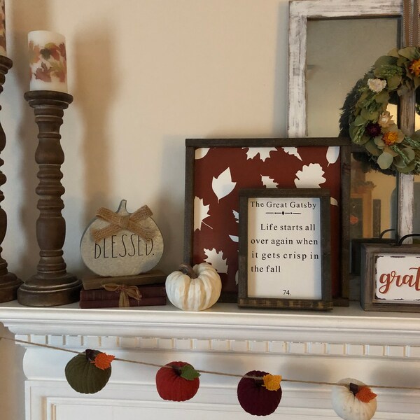 Leaf Background Sign - Layered Sign - Fall Sign - Autumn Leaves Foliage ...