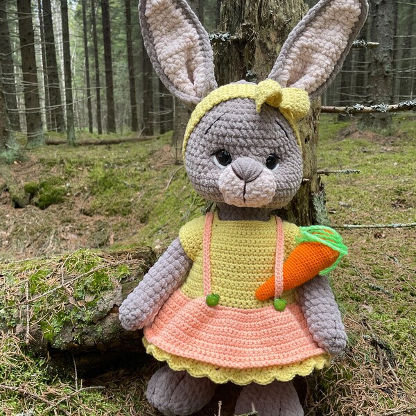 Crochet Bunny Pattern / Stuffed Bunny / Crochet Animals / Amigurumi ...