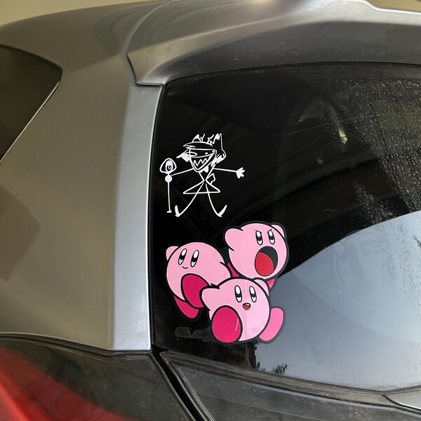 Hazbin Alastor Doodle Decal Car Decal Alastor Hazbin Hotel Car Sticker ...