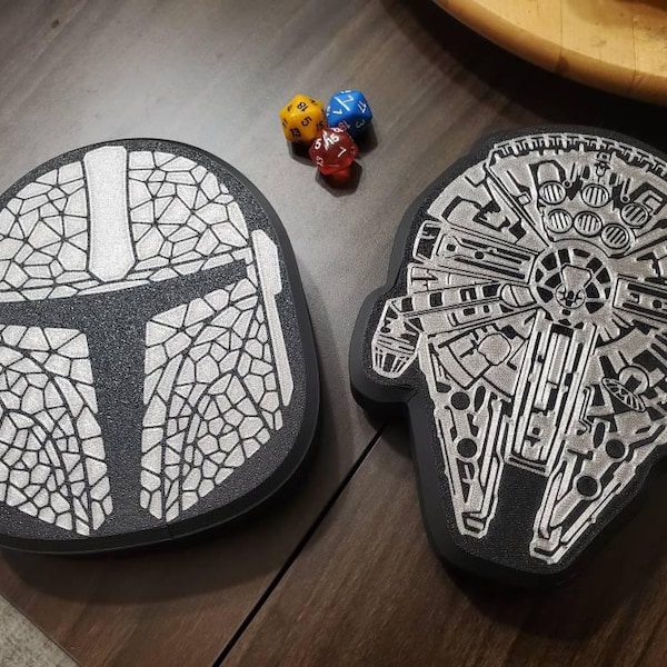 Star Wars Millennium Falcon Dnd Dice Tray - Etsy