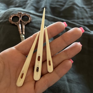 Three Bone Nalbinding Needles - Etsy