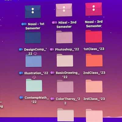Desktop Folder Icon Pack for MacBook and Imac BUNDLE Desktop ...
