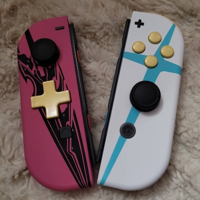 Custom Xenoblade Chronicles Mythra Pyra Themed Nintendo Switch Joy-con ...
