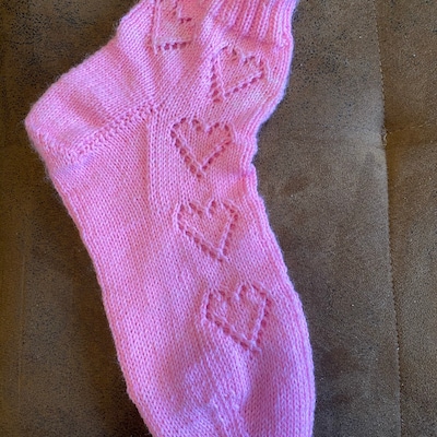 KEY to MY HEART Sock Pattern Pattern Knitting Hearts Valentines Day ...