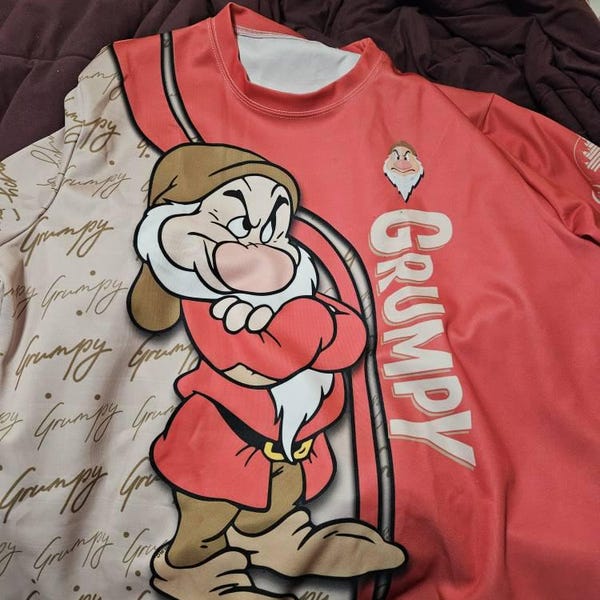Grumpy Dwarf 3D Hoodie, Disney Dwarf Tshirt, Snow White Sweatshirt ...