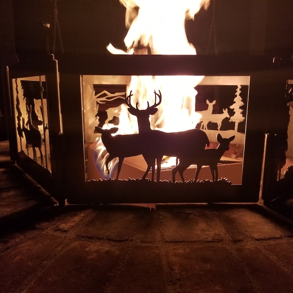Wildlife Fire Pit, | Outdoor Fire Pit | | Decorative Steel Portable ...