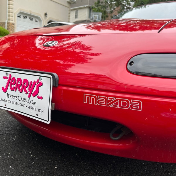 Mazda Miata Front Bumper Logo; Like OEM Decal, Vintage Styles Available ...