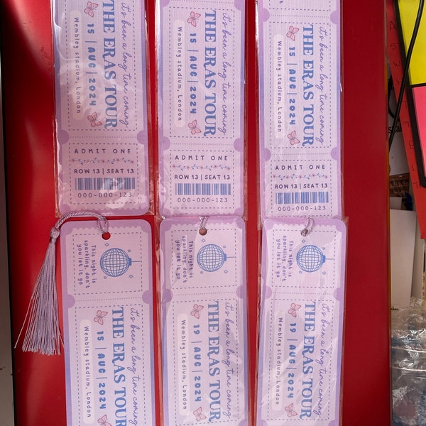 Eras Customisable Personalised Bookmark | Bookmark | It’s Been A Long ...