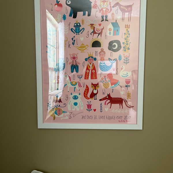 Fairytale ABC Print, Alphabet Poster, Instant Download in 4 Sizes, Folk ...