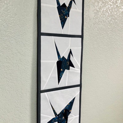Origami Crane FPP Foundation Paper Piecing Quilting Project Block ...
