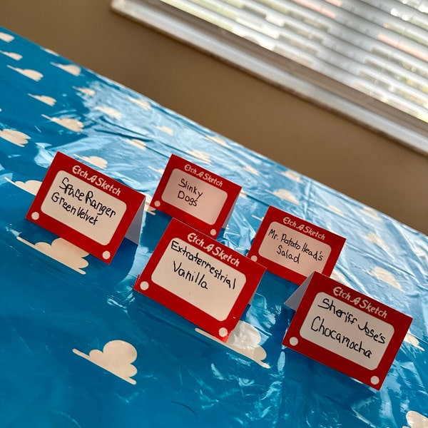 PRINTABLE FILE DOWNLOAD Tent Table Cards for Party - Birthday Party ...