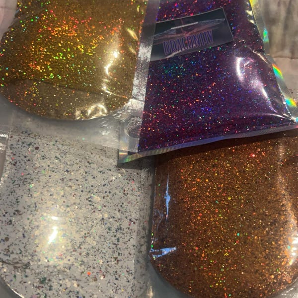 FLASHBACK Chunky Neon Glitters 90s Theme Glitters Chunky Silver ...