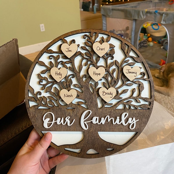 Grandkids | Our Family | Family Tree Sign | Grandparents Sign | Family ...