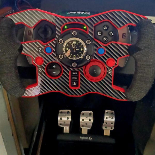 Aluminum and Alcantara F1 Open Wheel Mod for Thrustmaster T300 RS/RS GT ...