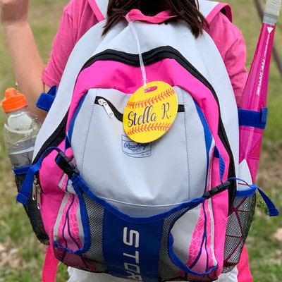 Softball Bag Tag, Personalized Softball Tag, Softball Gifts, Bag Tags ...