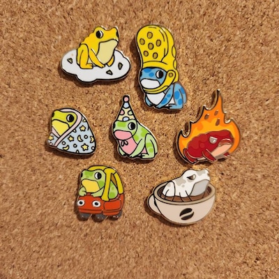 Golden Frog Hard Enamel Pin/ Tiny Frögs Collection Comfort Zone / Small ...