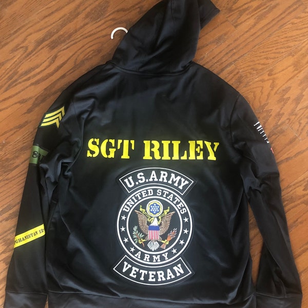 US ARMY Veteran Large Back Patch for Custom Vest - Etsy