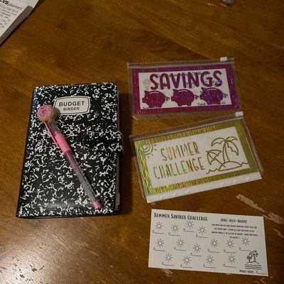 10,100 Savings Challenge Laminate Tracker A6 Binder Size Savings ...