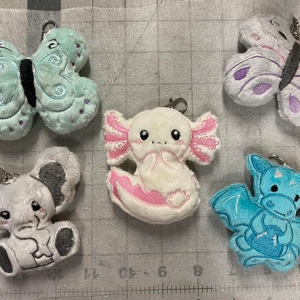 ITH PATTERN 4x4" / 10 X 10 Cm Axolotl Plush - Etsy