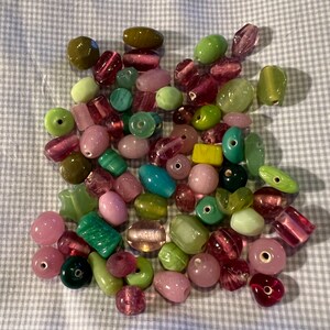 50grams Colorful Mix Color Beads Small Beads mix Shape Glass Beads . G6 ...