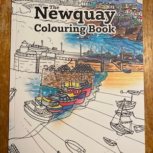PDF Print, Cornish Cottage, Colouring In, Adults Colouring Book, Kids ...