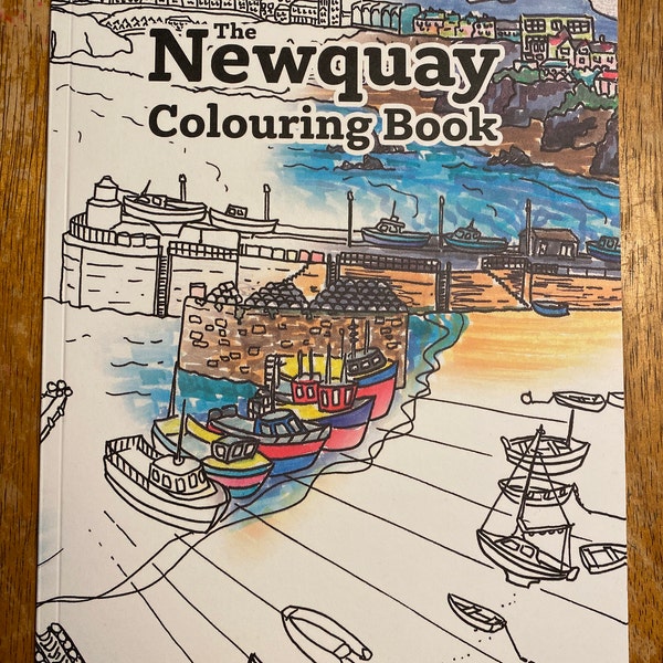 PDF Print, Newquay Island, Colouring In, Adults Colouring Book, Kids ...