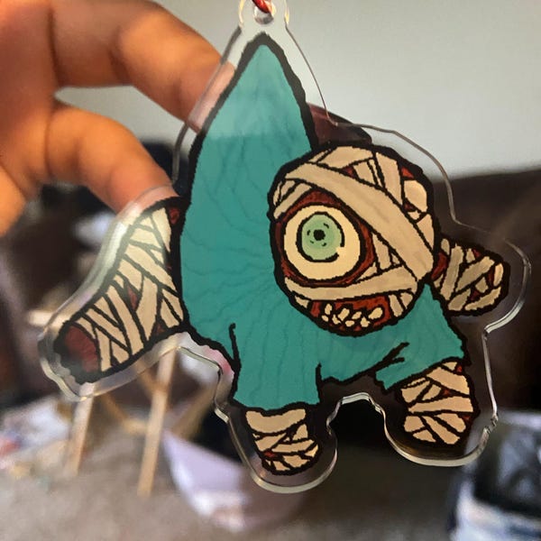 CURLY MOUTHWASHING 3" Pinched Acrylic Keychain - Etsy