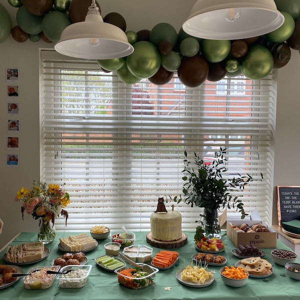 Woodland Balloon Arch, Green Balloon Arch, Woodland Balloon Arch ...