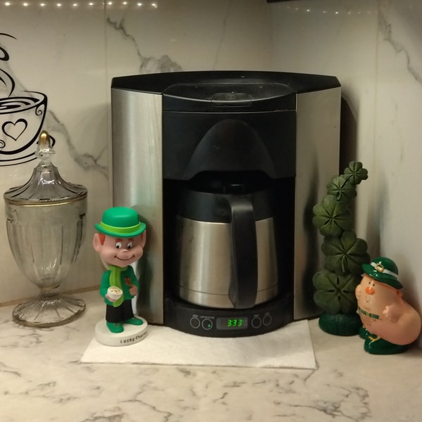 Creepy Hee Hee Ghost Looking up Standing on Skulls Figurine Halloween ...