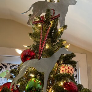 Long Haired Dachshund Star Weiner Dog Dog Christmas Tree | Etsy