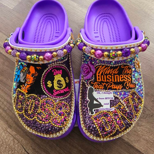 Custom Bling Crocs (big Kids) - Etsy