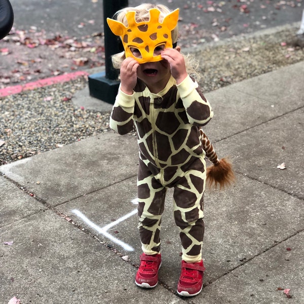 Giraffe Mask Giraffe Costume Animal Mask Kids Masks Kids Costumes ...
