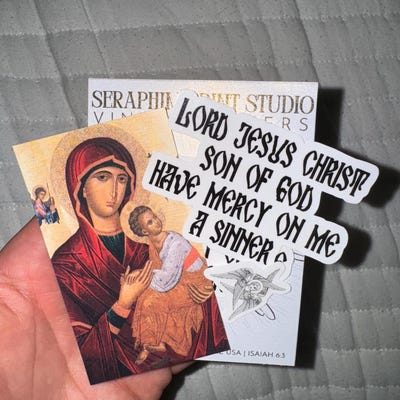 Ecce Agnus Dei Sticker Behold the Lamb of God José Campeche Latin ...