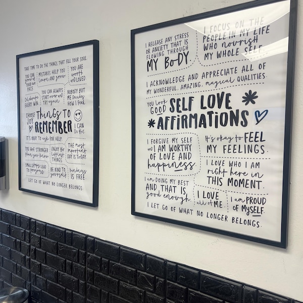 Student Daily Affirmations Printable Wall Art Positive Affirmation ...