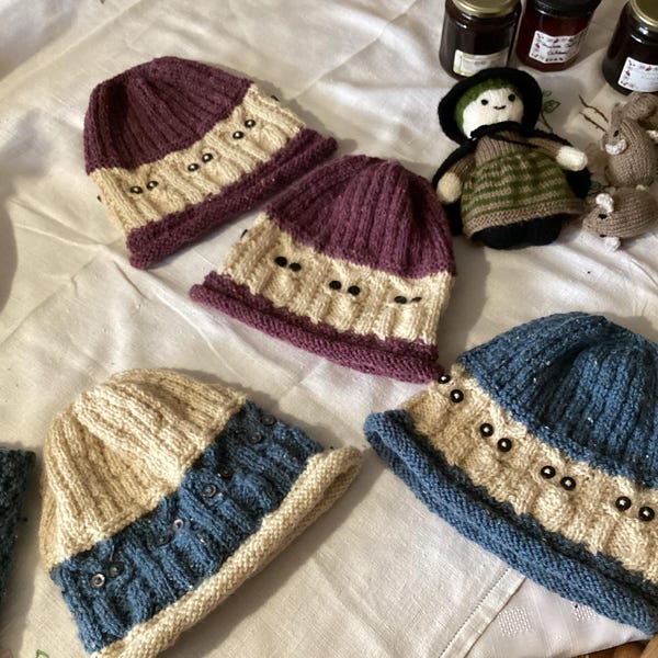 Knitting Pattern - Owl Beanie Hat, Owl Hat, Knit Flat Toque, Touque ...