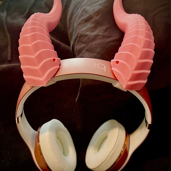 Dragon Horns for Headset | 3D Printed Horns for Headphones | Satyr Horn ...
