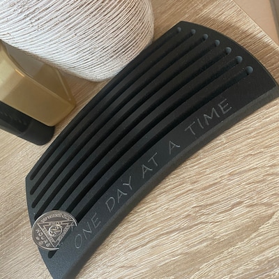 Sobriety Gift, Gift for Sponsor Sponsee, AA Chip Holder Tray, AA Coin ...