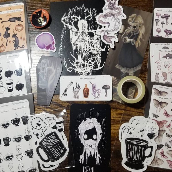 Spooky Brew Coffee Ghost Gothic STICKER Pack - Etsy