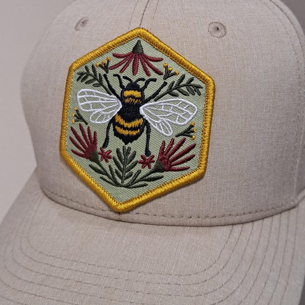 Floral Embroidered Patch, Nature is Magic, Gift for Gardeners, Gift for ...