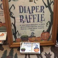 Halloween Diaper Raffle Tickets & Sign Halloween Baby Shower Game ...