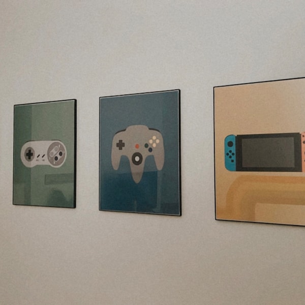 Video Game Decor - PRINTABLE Video Game Poster - Set of 6 Prints - Game ...