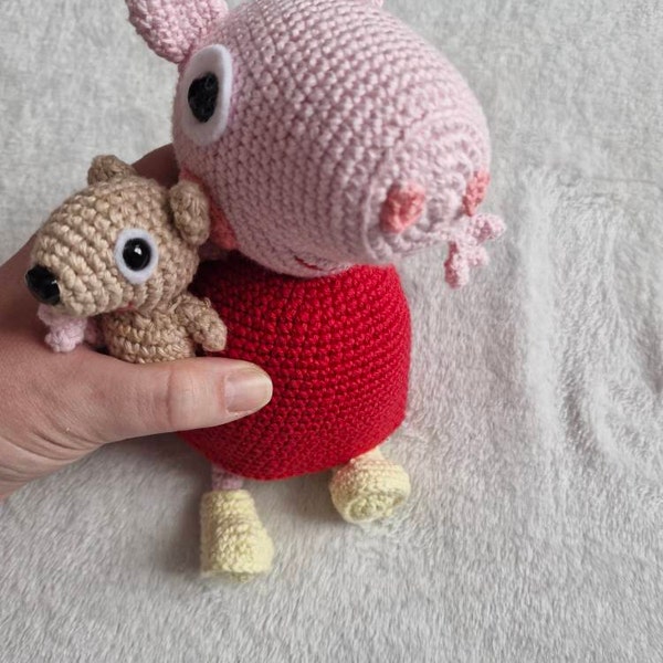 Peppa Pig, Wellies and Teddy Bear Crochet Pattern NOT A FINISHED TOY ...