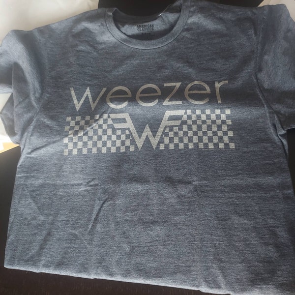 Weezer Men's T-shirt, 3D Rainbow Logo, Black T-shirt, Alt Rock Concert ...
